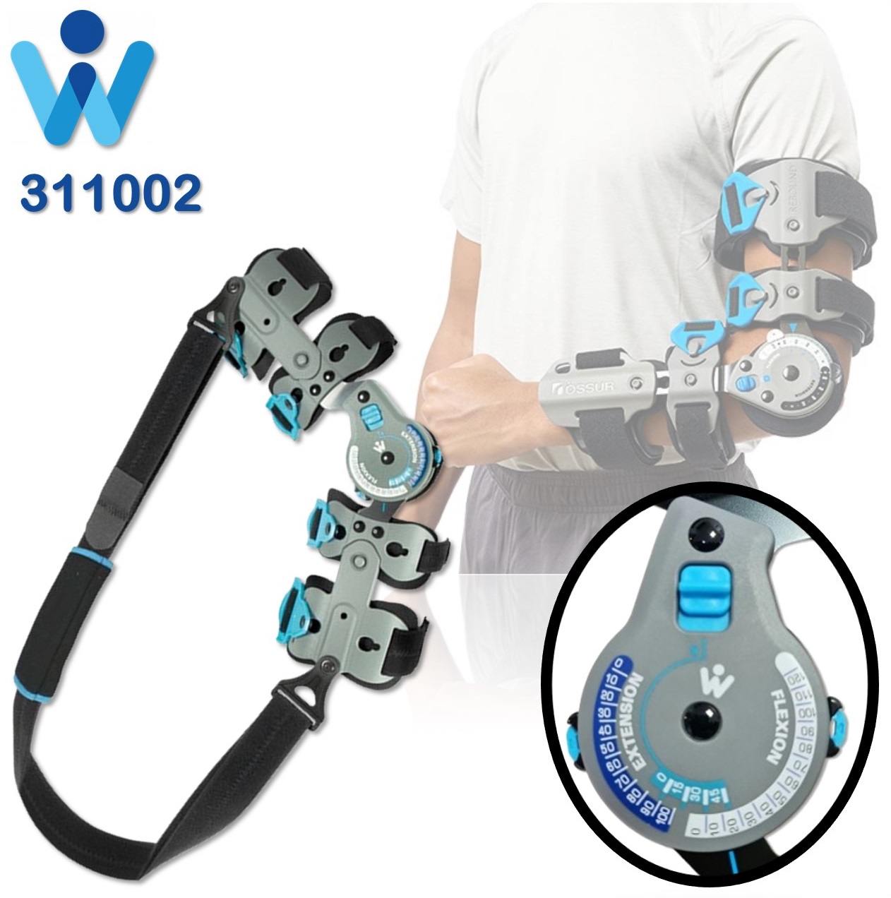 ROM Elbow Brace | Post Operative immobilization Elbow Brace | Elbow ...